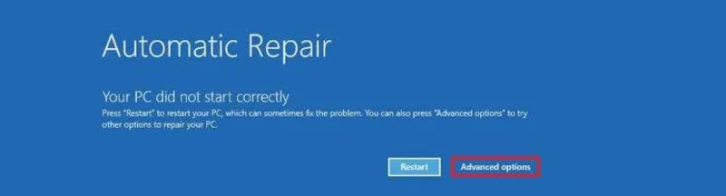 Cómo acceder al Inicio avanzado (WinRE) en Windows 11