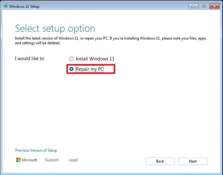 Cómo acceder al Inicio avanzado (WinRE) en Windows 11